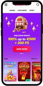 GreatWin App del Casinò Mobile ★ Recensione 2026